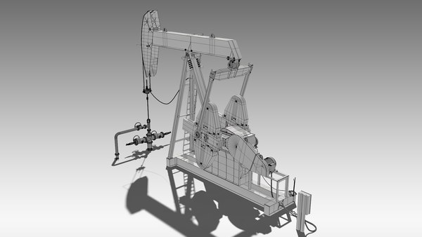 3D conventional pumpjack pump model - TurboSquid 1675896