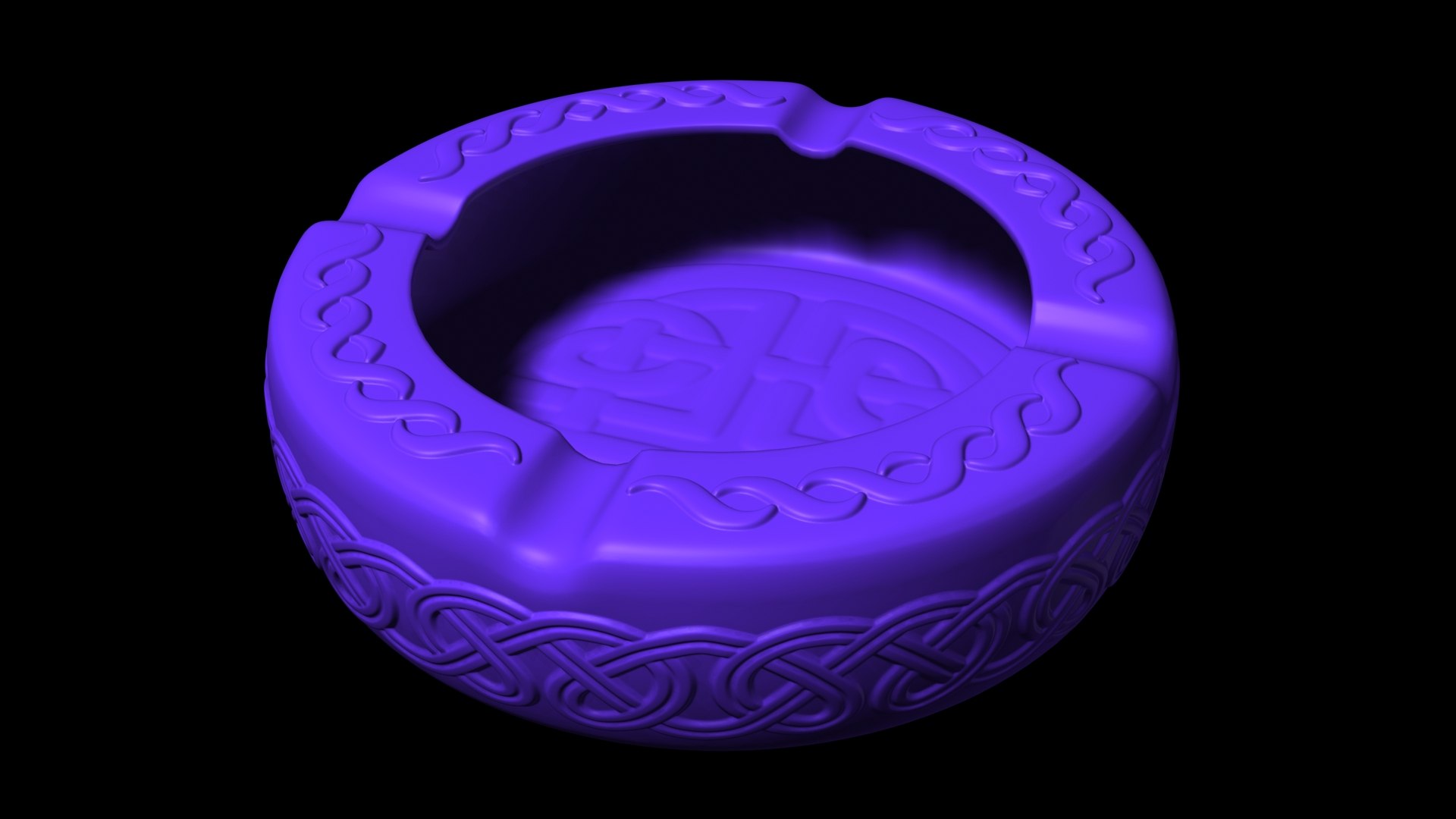 3D Model Printable Ashtray Celtic Design - TurboSquid 2285750
