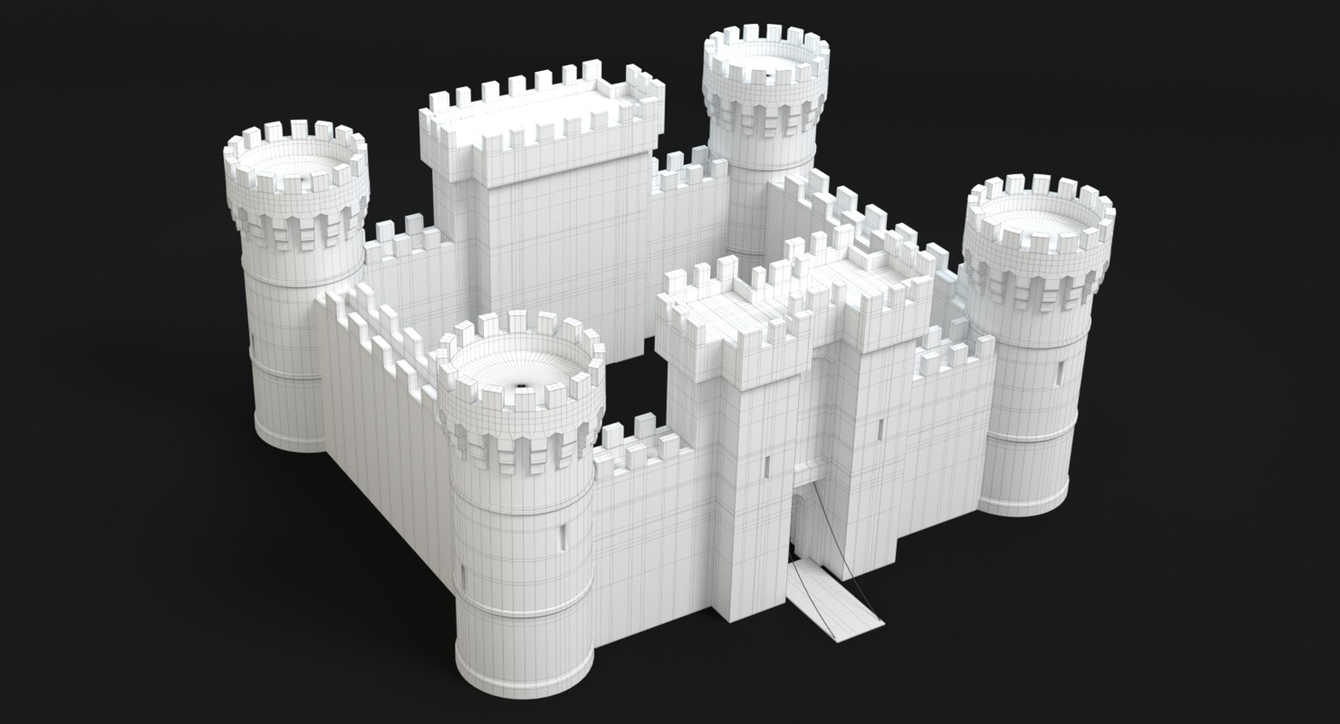 Castle Pbr 3D - TurboSquid 1175907