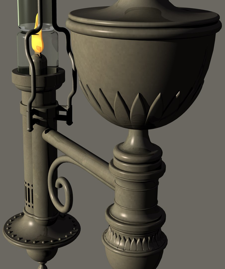 Kerosene lamp 3D model - TurboSquid 1386438