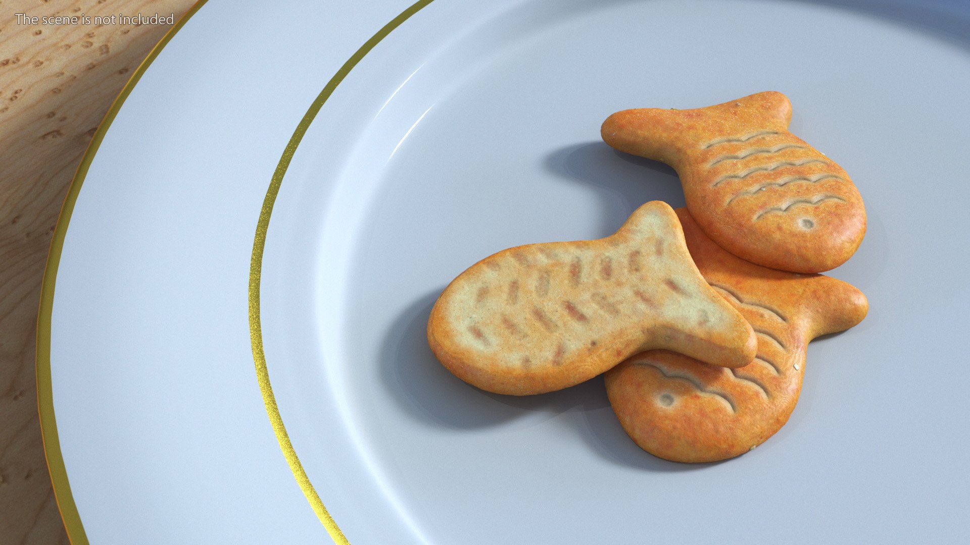 3D Cracker Shaped Like Fish - TurboSquid 2384574
