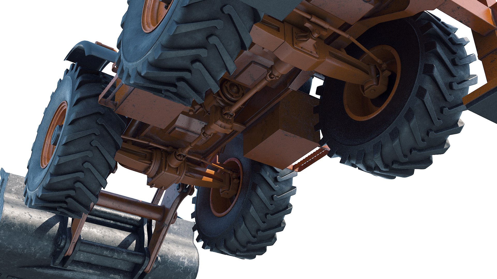 Generic Backhoe Loader Model - TurboSquid 2401929