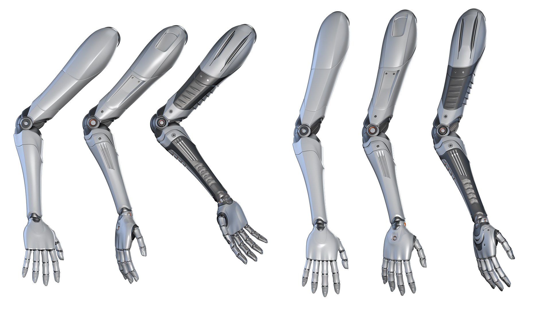 3D Robot Woman Body Parts - Kitbash - TurboSquid 2249366