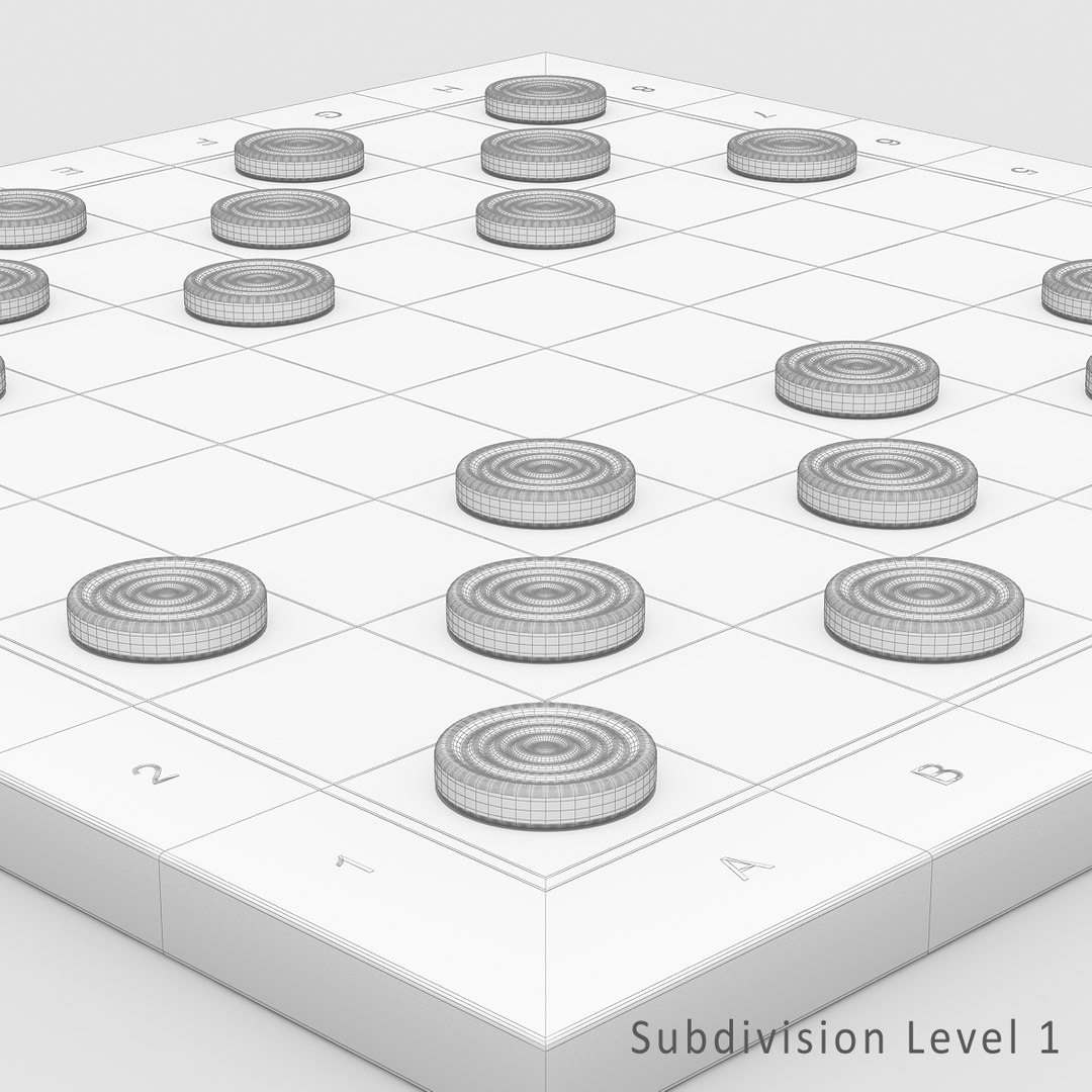 Metal Checkerboard Silver 3d Max