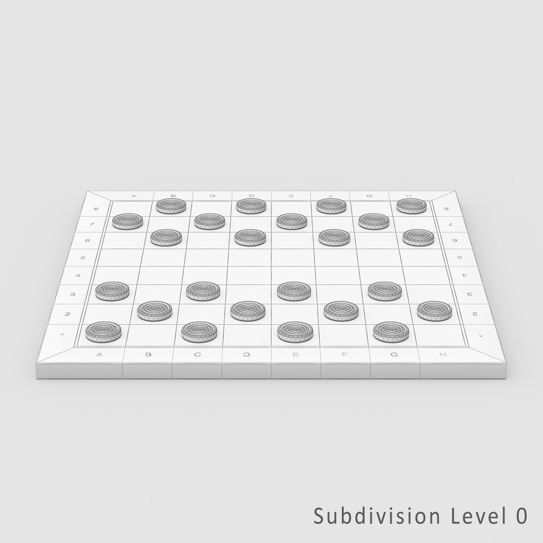 Metal Checkerboard Silver 3d Max