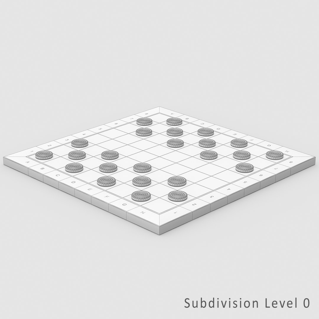 Metal Checkerboard Silver 3d Max