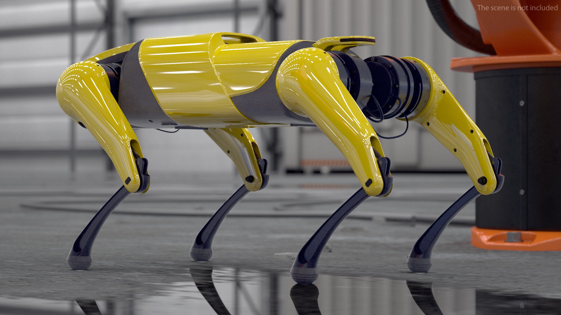 3D Dog Robot Yellow model - TurboSquid 1836568