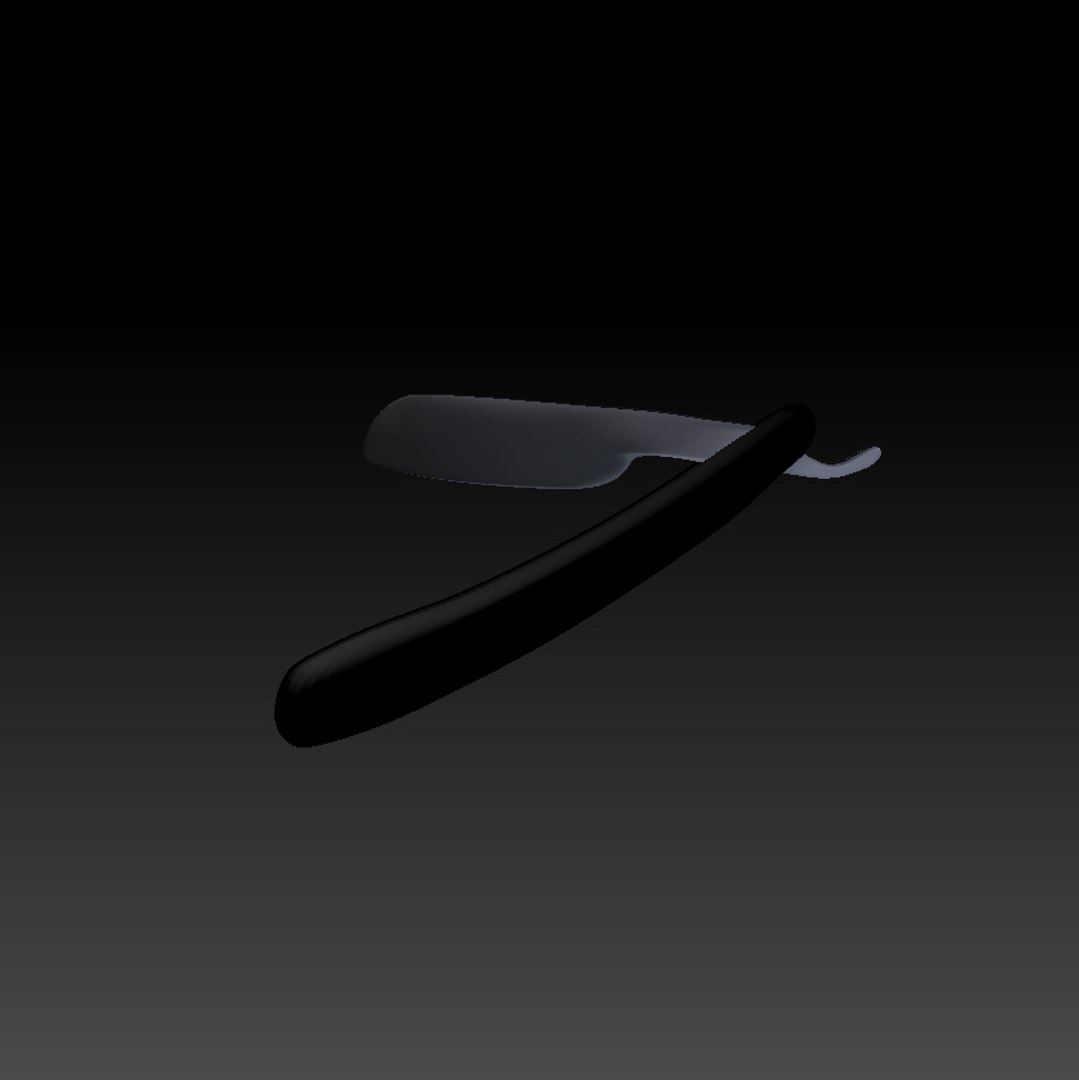 3D straight razor - TurboSquid 1287737