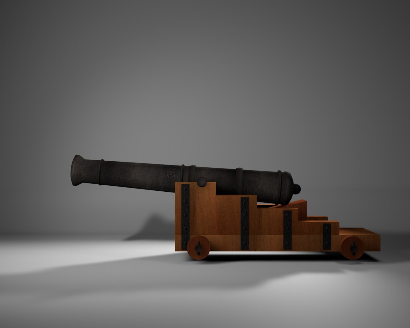 3d Model 3 Cannons Types