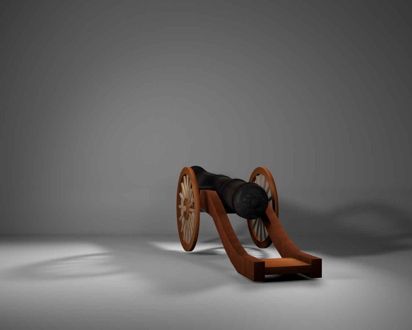 3d Model 3 Cannons Types