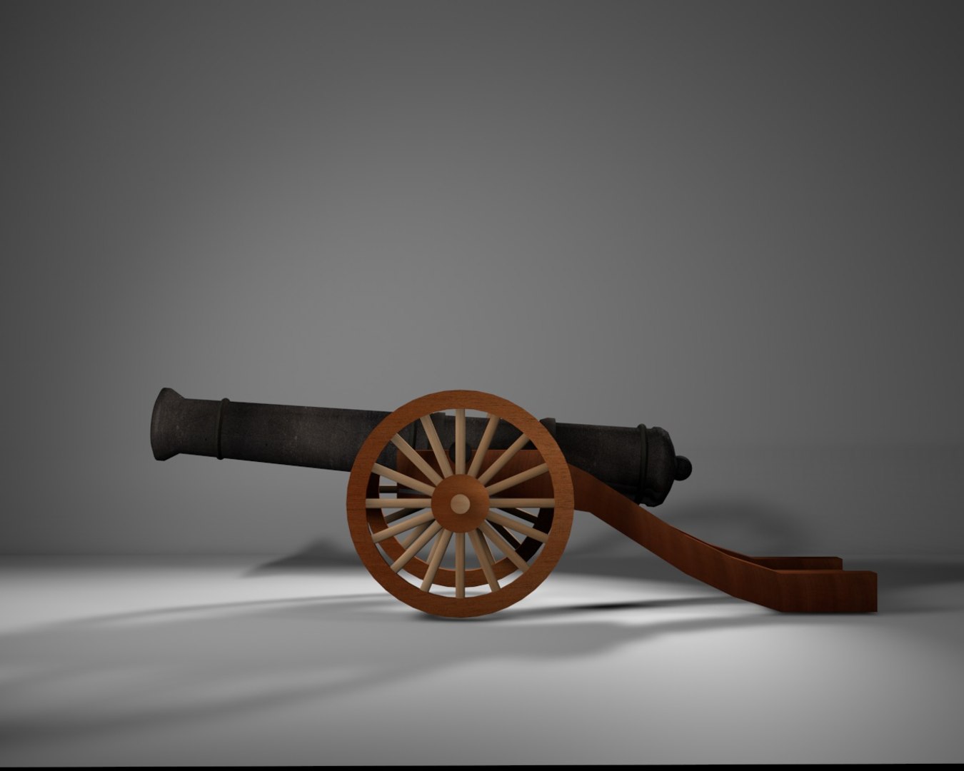 3d Model 3 Cannons Types