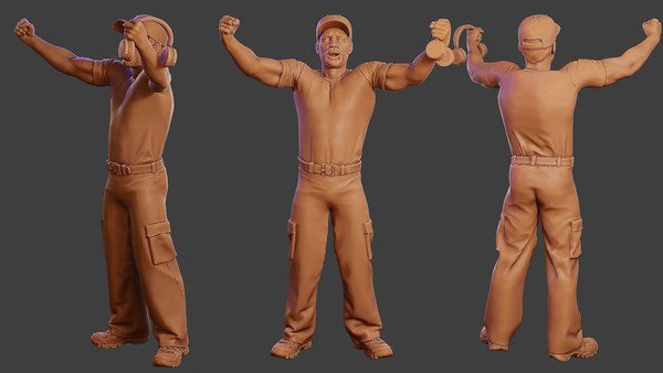 modelo 3d DJ musical masculino MMDJM 006 - TurboSquid 2288035