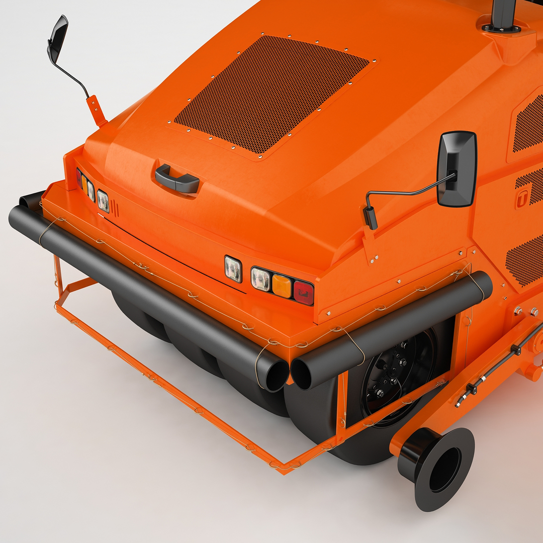 3d asphalt roller model