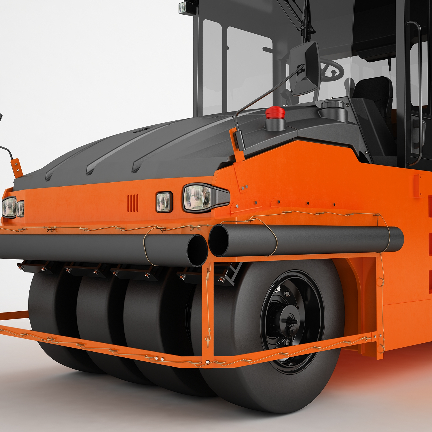 3d asphalt roller model