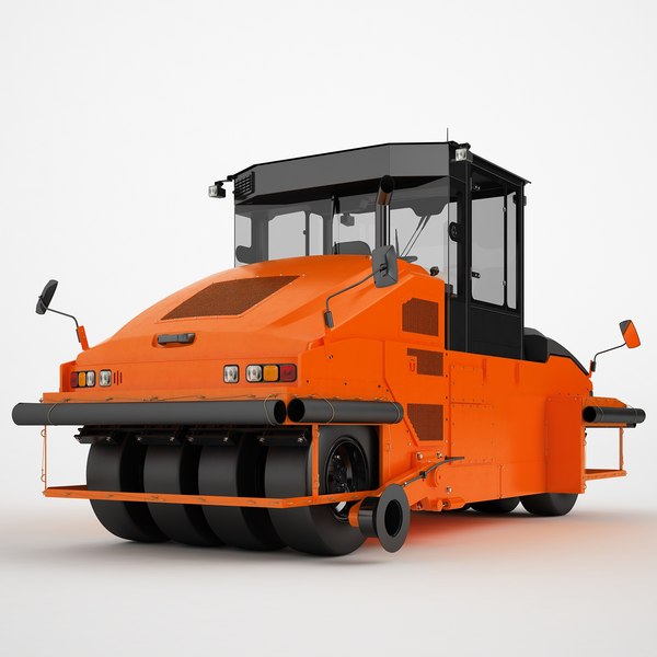 3d asphalt roller model