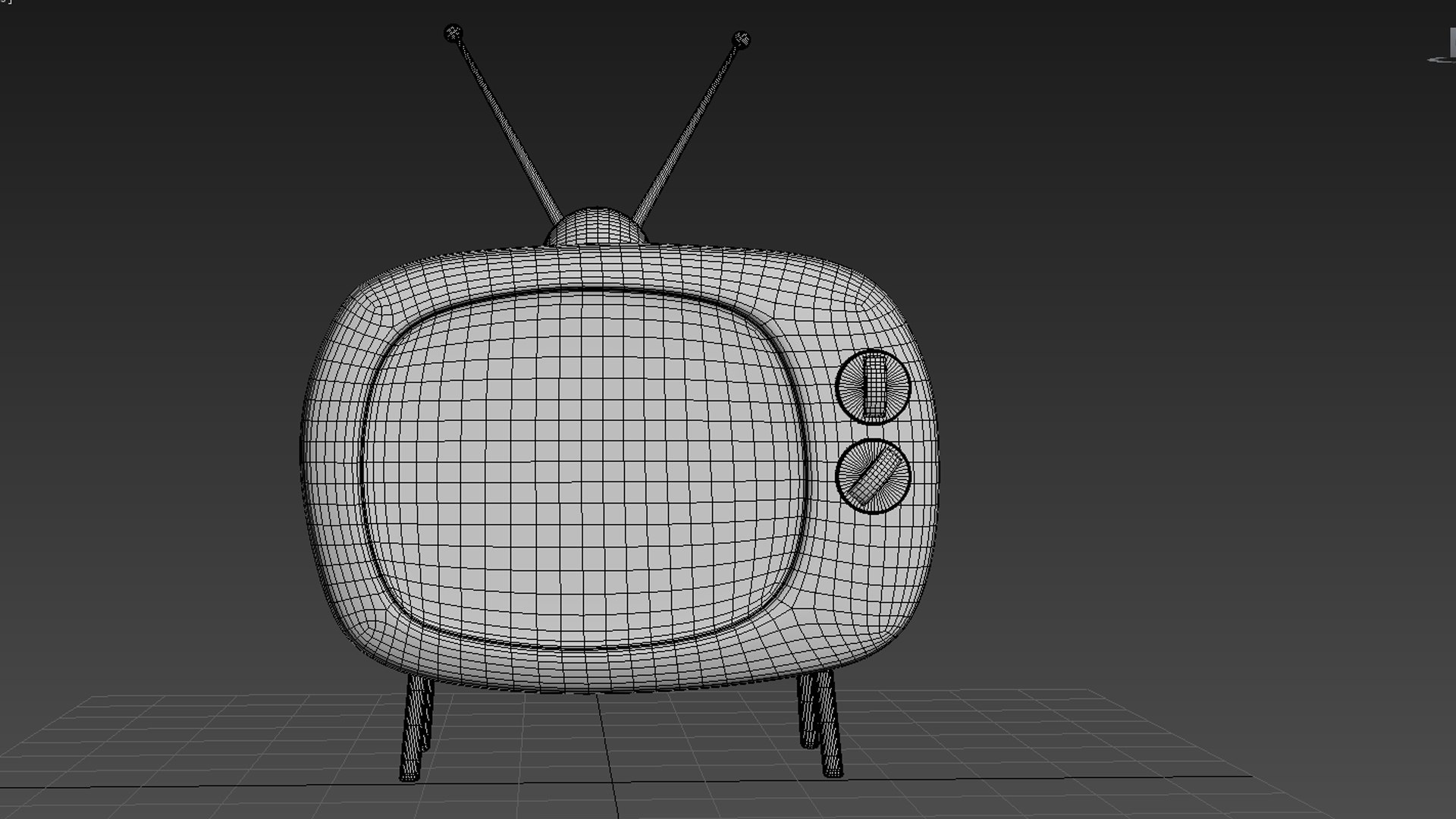 tv television 3d max
