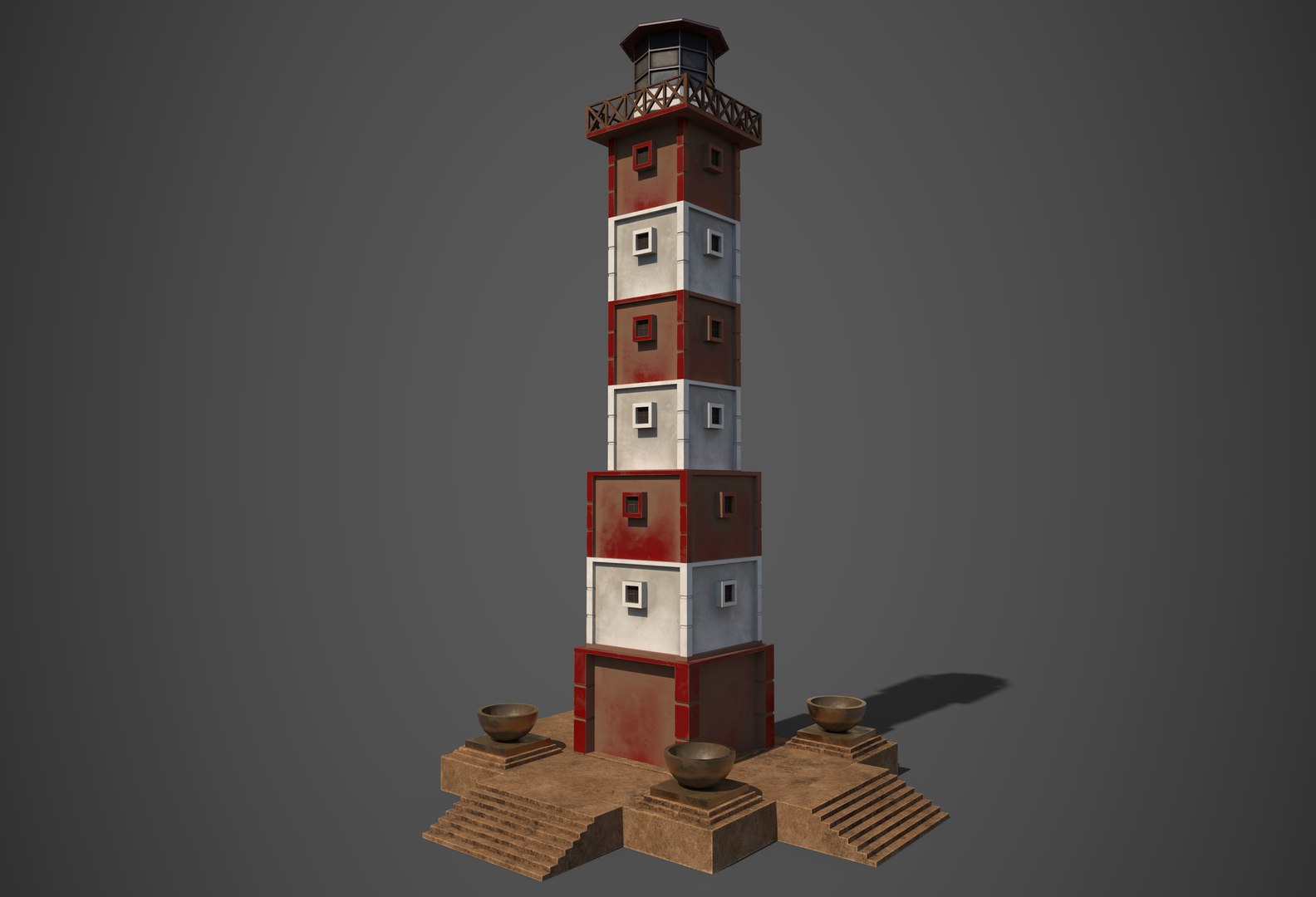 Light House Modular Kit 3D - TurboSquid 2427740