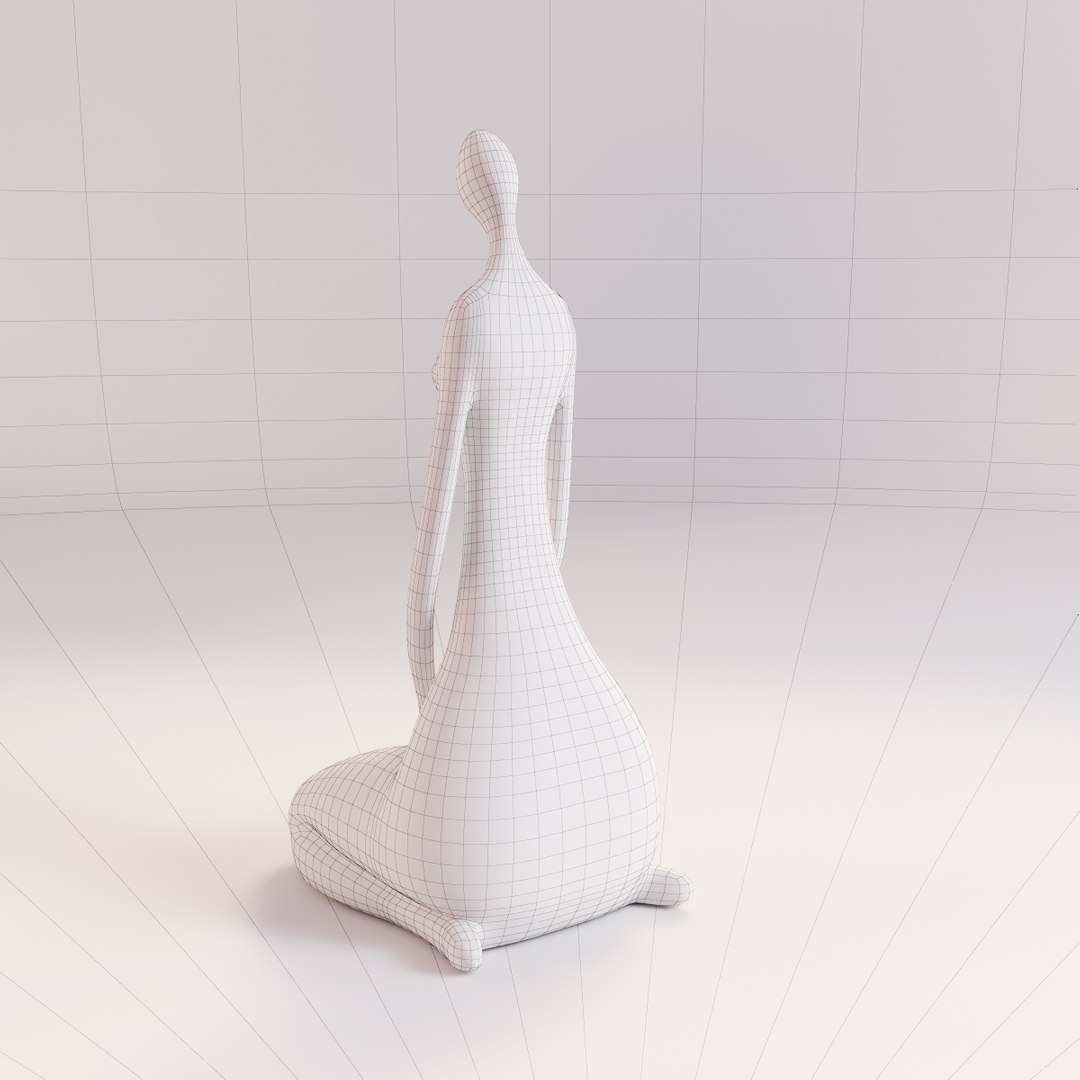 Statuette Lady 3D Model - TurboSquid 1252937