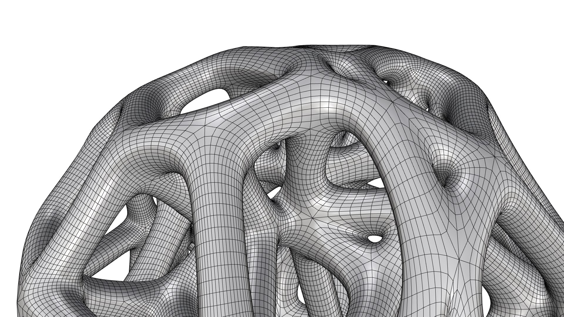 3D Skeleton Pipes Sphere - TurboSquid 2182252