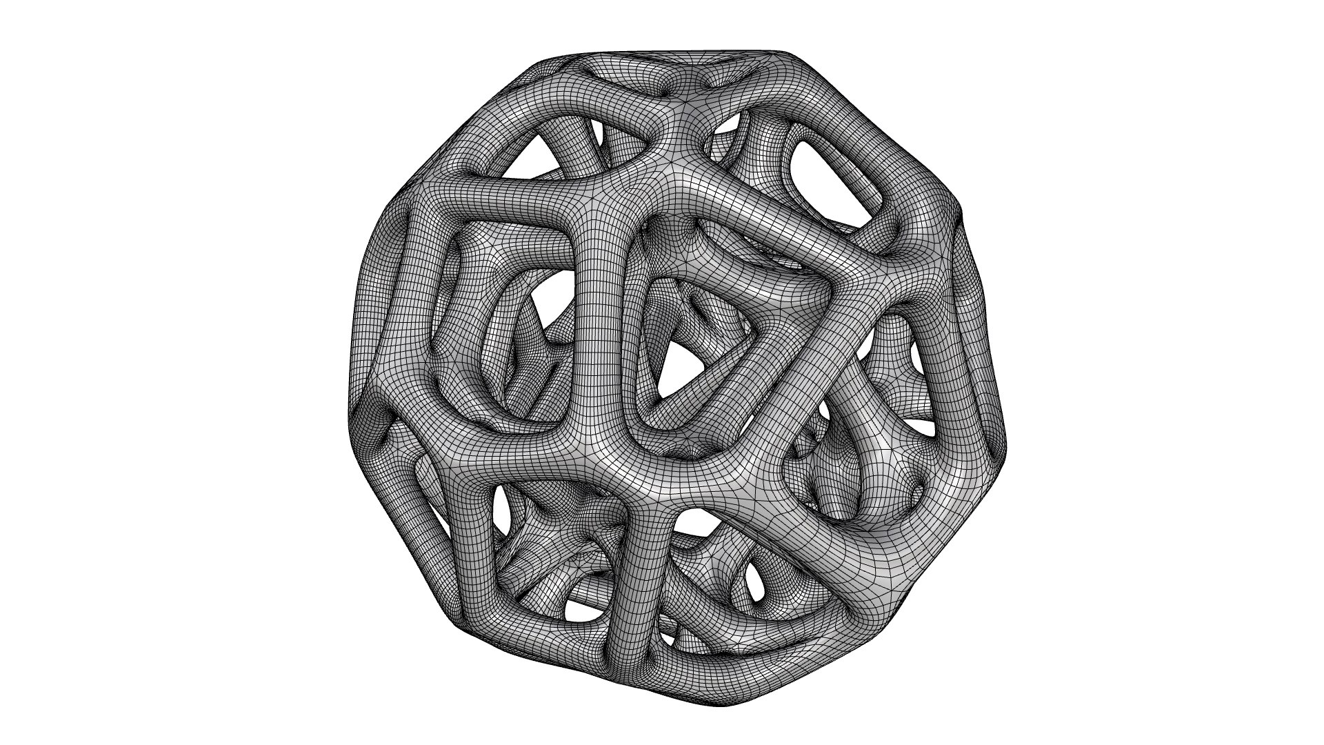 3D Skeleton Pipes Sphere - TurboSquid 2182252