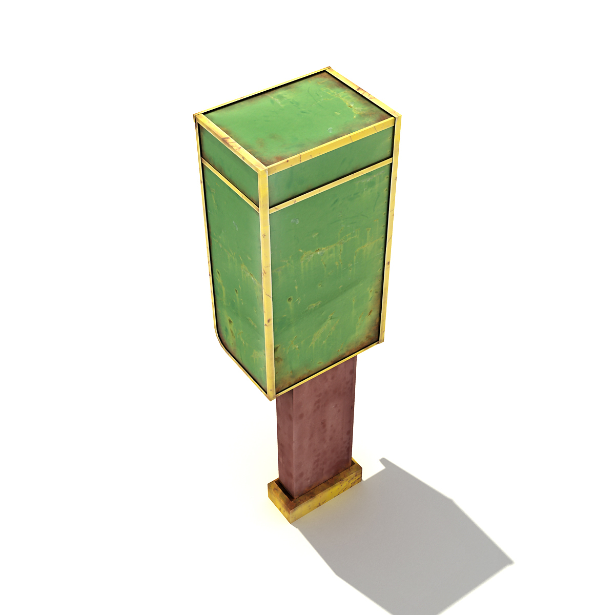 3d model low-poly phonebooth