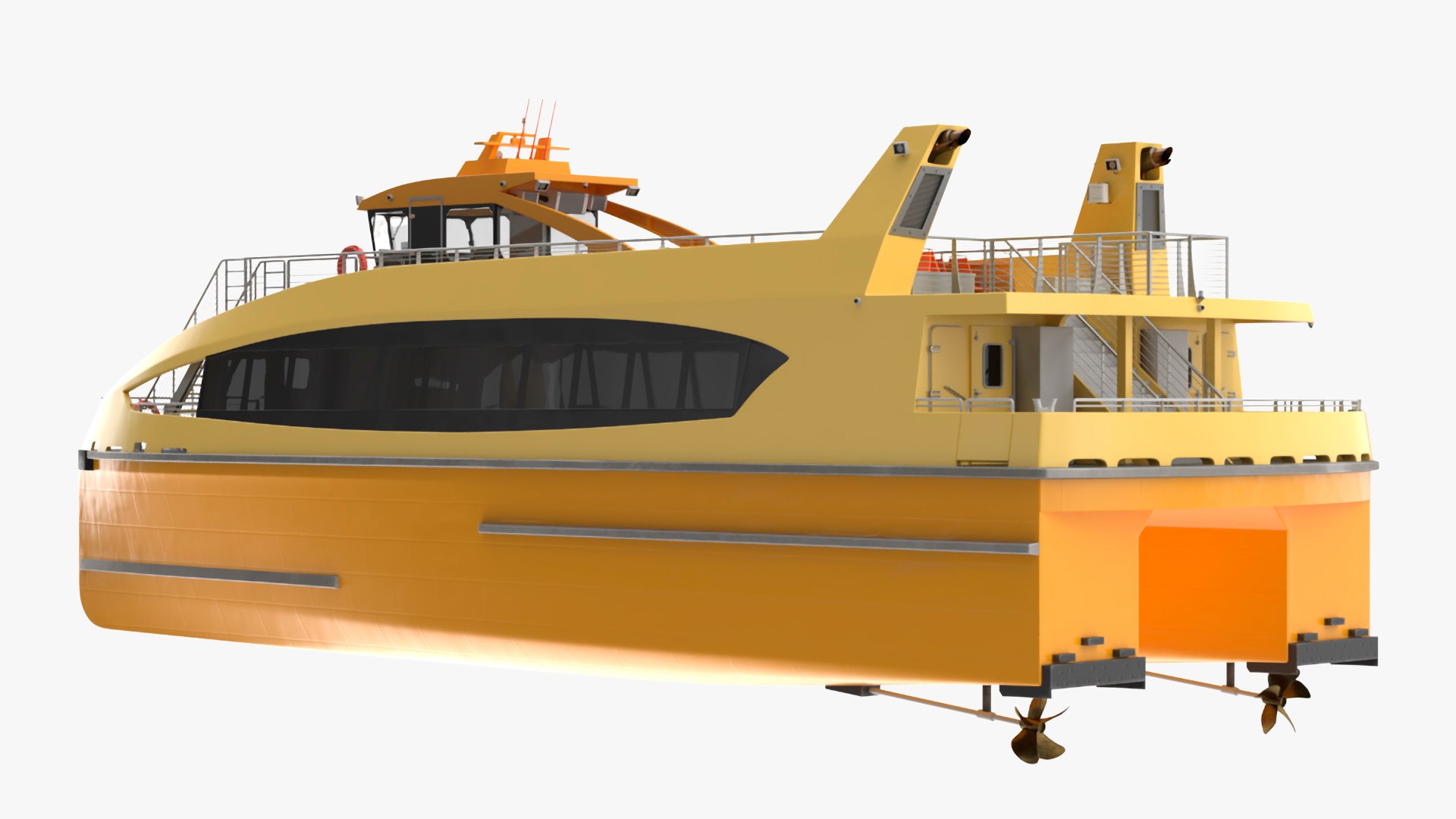 River Passenger Ferry 3D Model - TurboSquid 2259842
