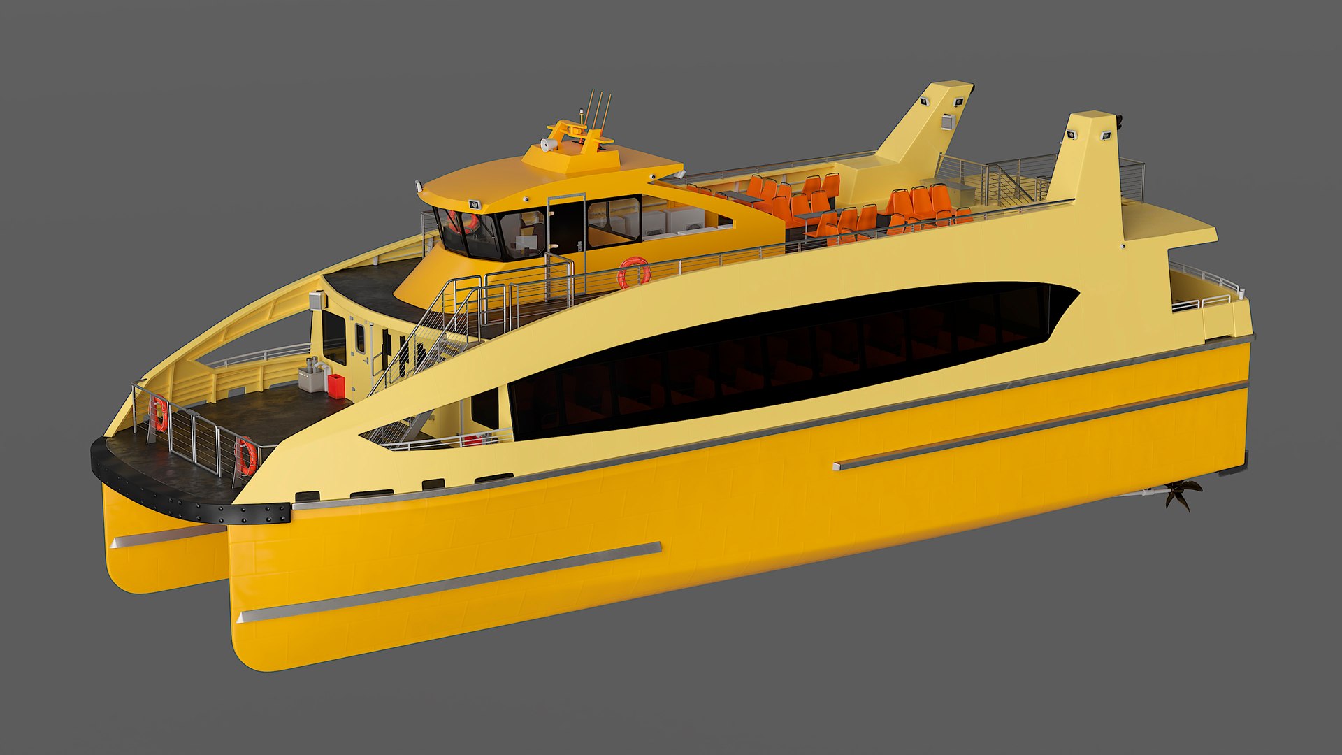 River Passenger Ferry 3D Model - TurboSquid 2259842
