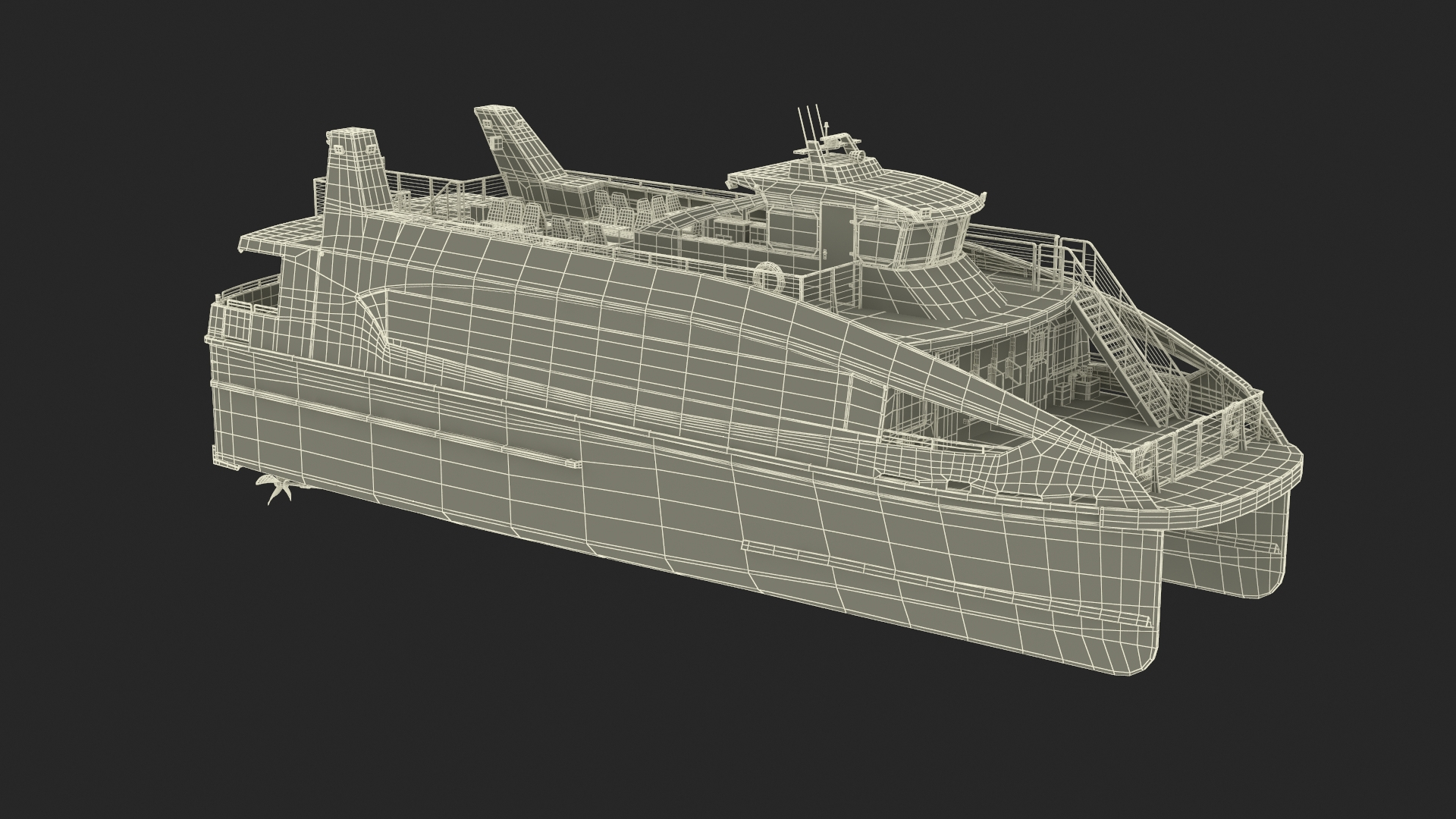 River Passenger Ferry 3D Model - TurboSquid 2259842