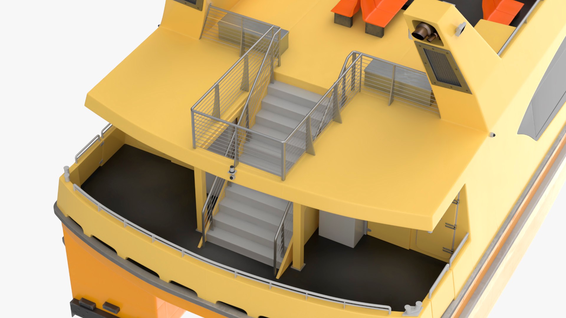 River Passenger Ferry 3D Model - TurboSquid 2259842