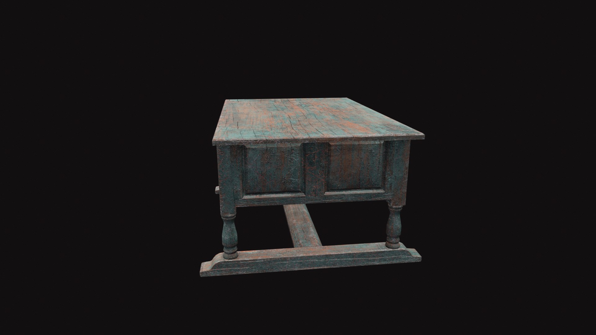 3D Medieval Desk - TurboSquid 2322745