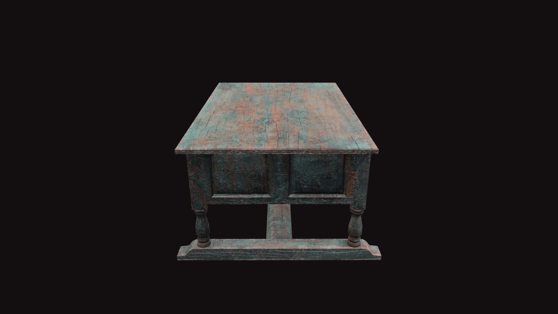 3D Medieval Desk - TurboSquid 2322745