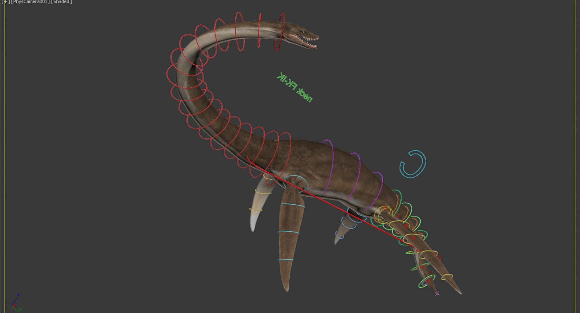 3D plesiosaur rigged - TurboSquid 1318063