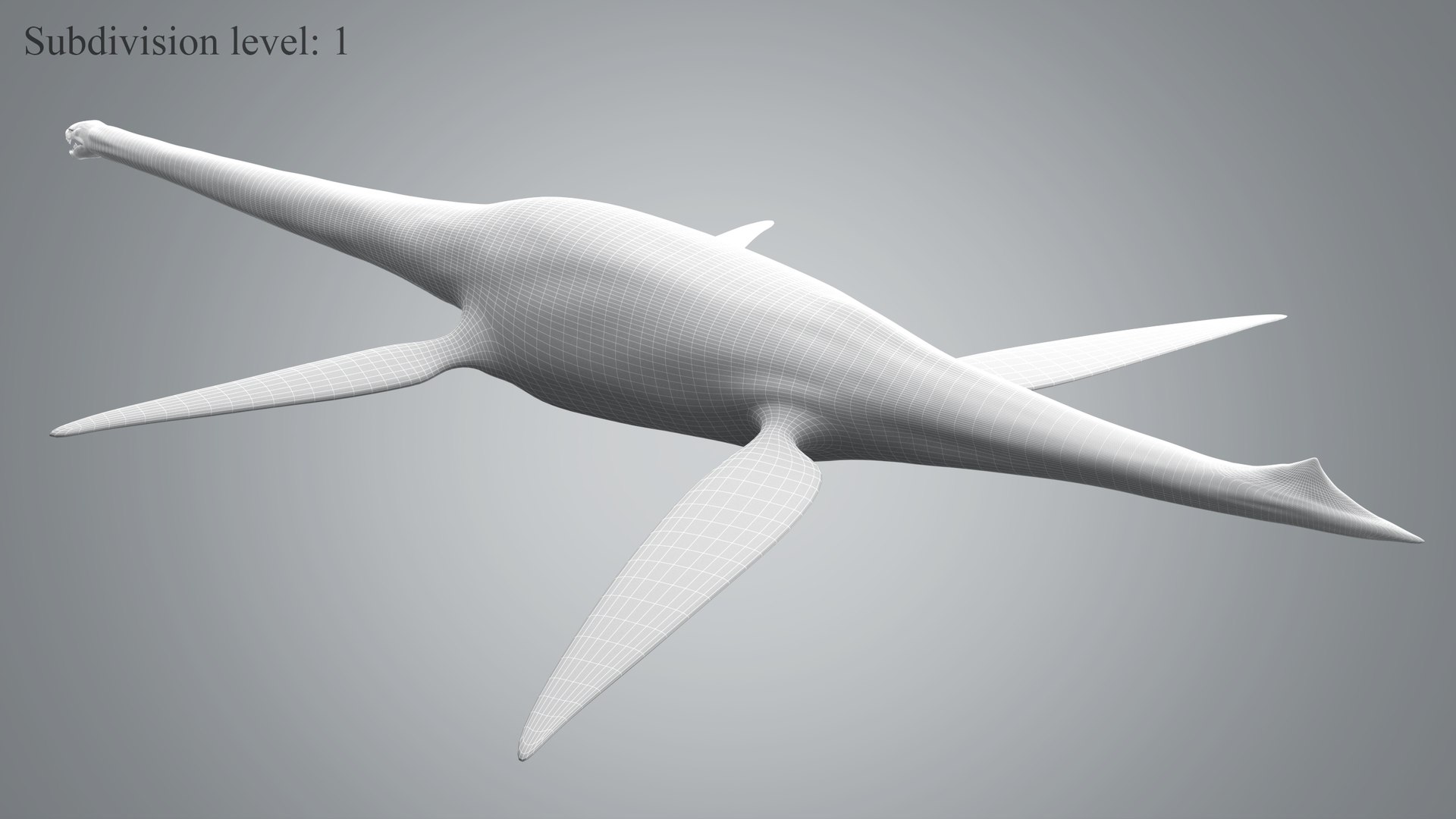 3D Plesiosaur Rigged - TurboSquid 1318063
