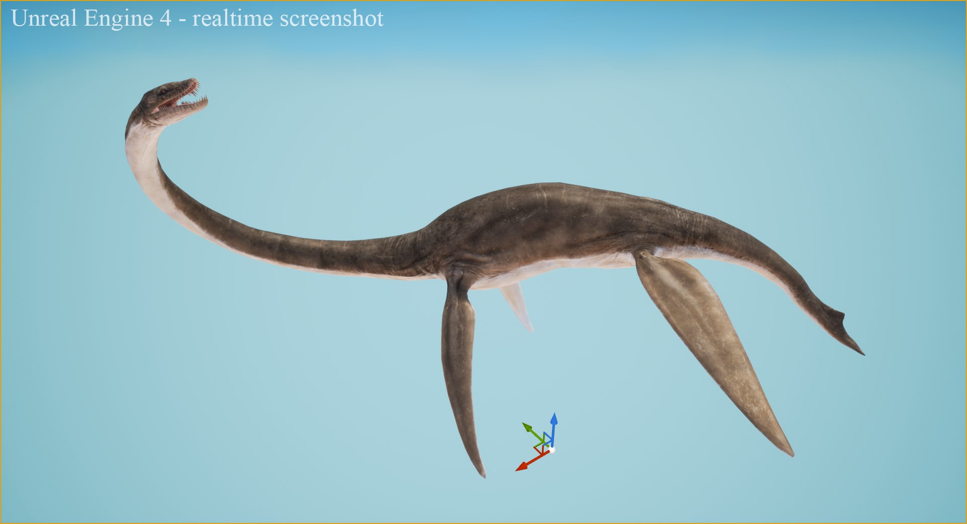 3D plesiosaur rigged - TurboSquid 1318063