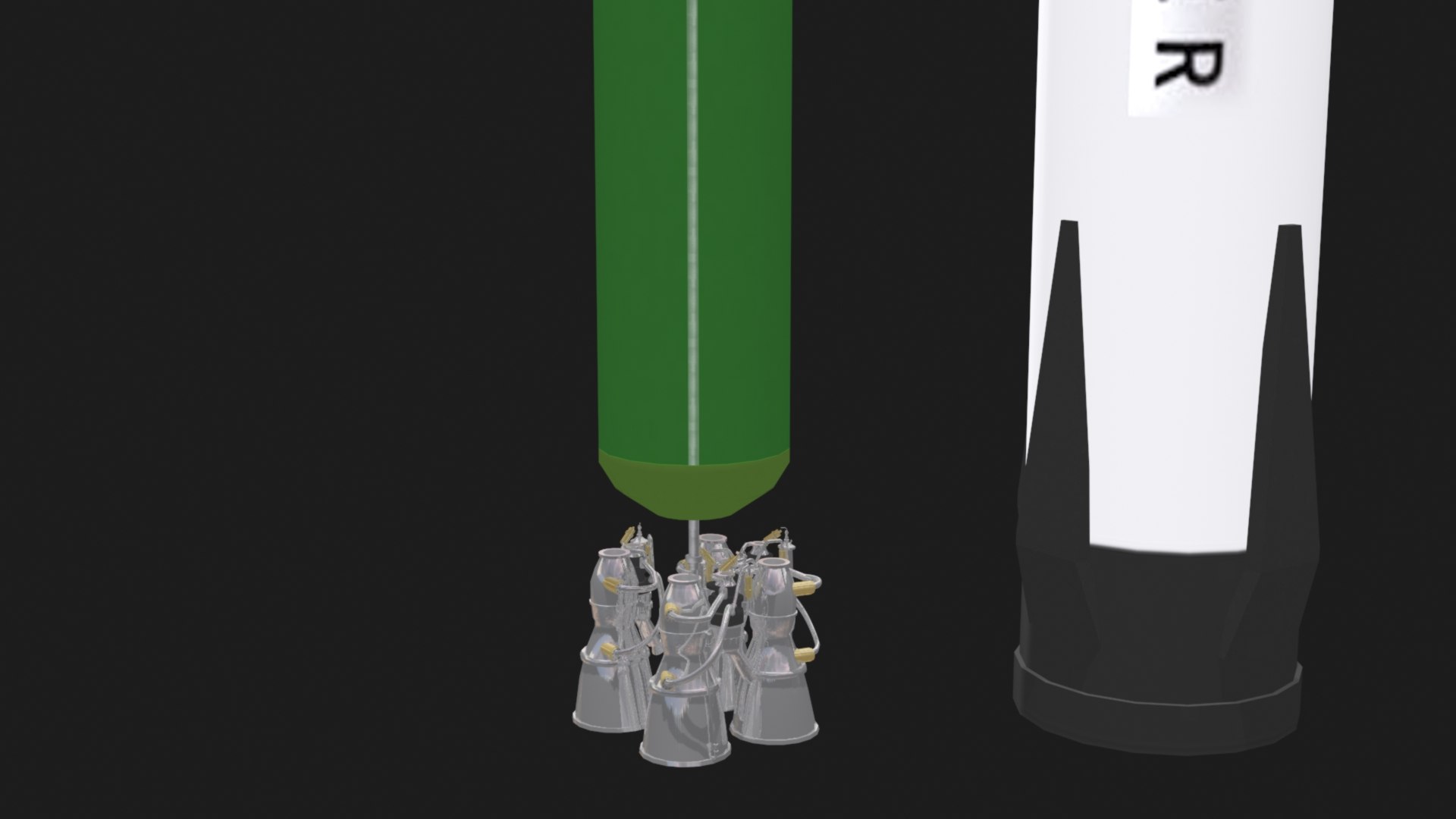 3D Model Chinese Tianlong3 Rocket With Inner - TurboSquid 2191111