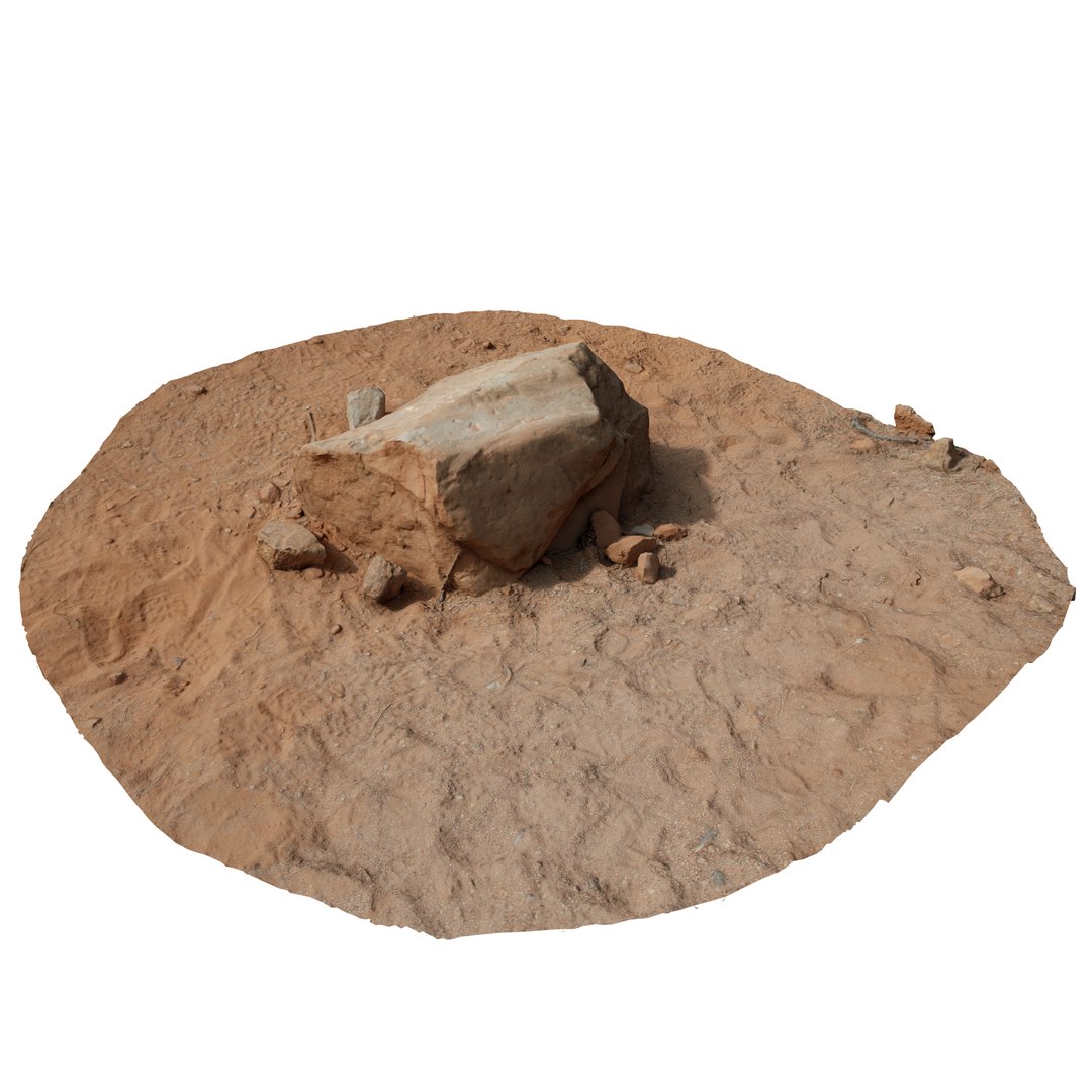 Photo Scanned Red Rock 3D Model - TurboSquid 1240574