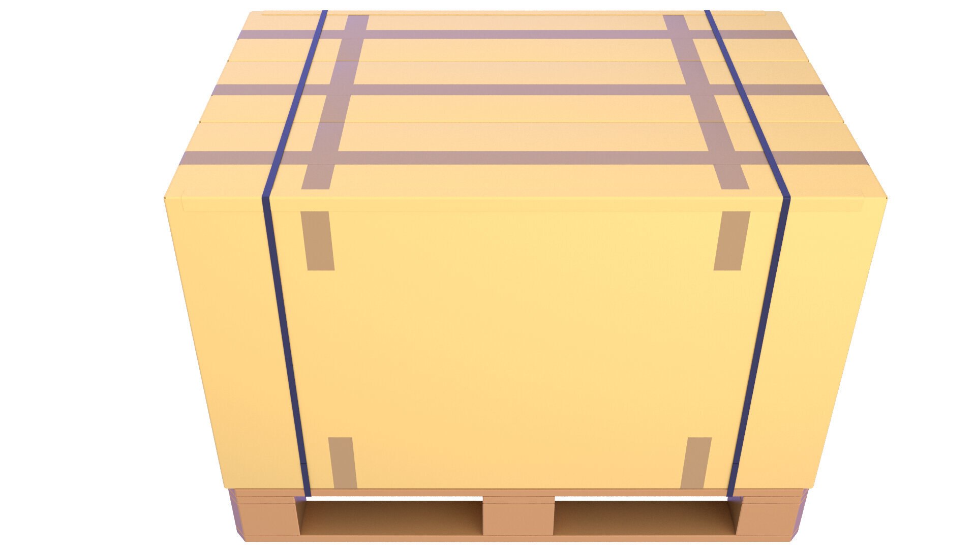 3D Pallet With Large Cardboard Boxes 4 Model - TurboSquid 2003175