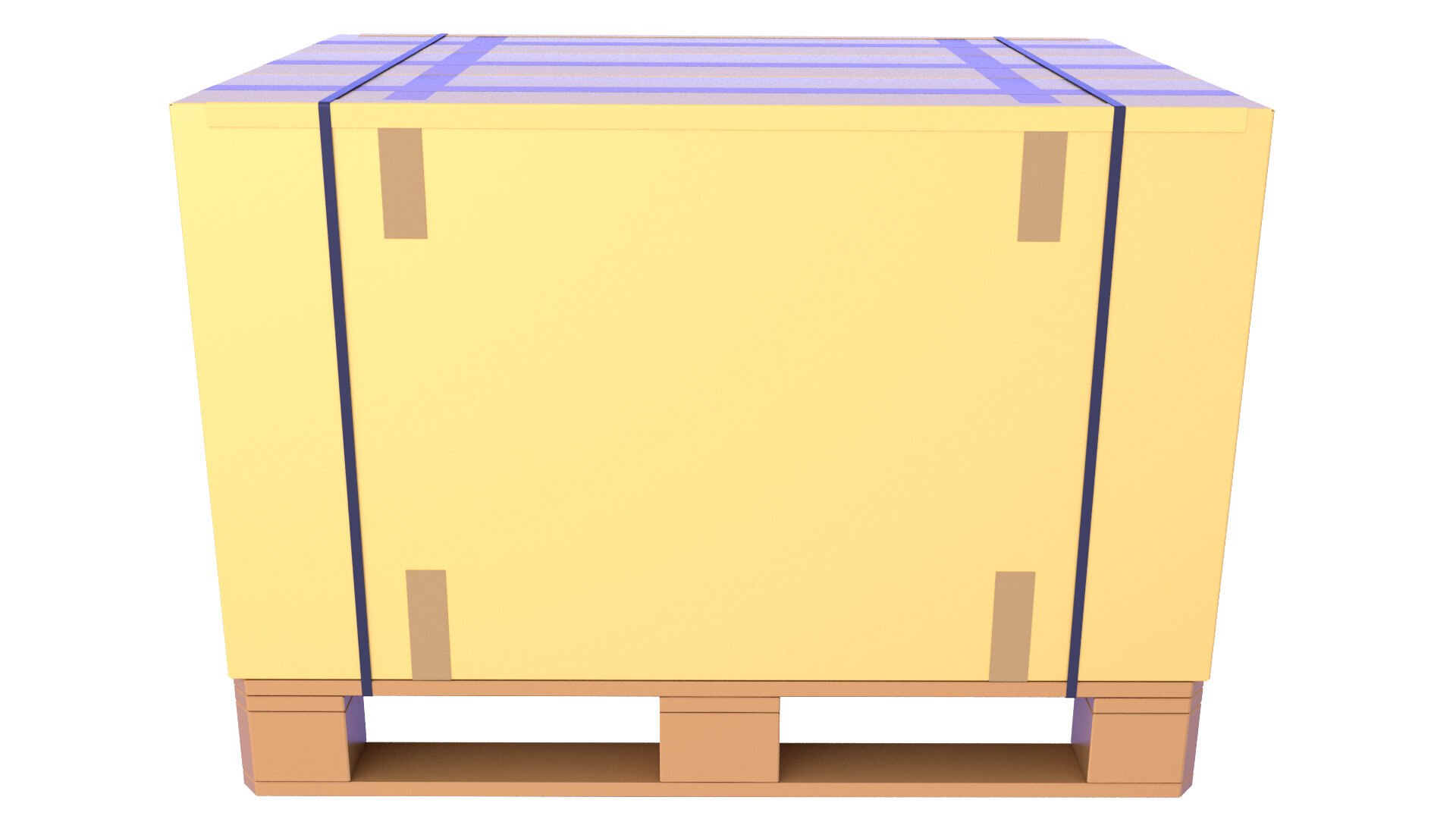 3D Pallet With Large Cardboard Boxes 4 Model - TurboSquid 2003175