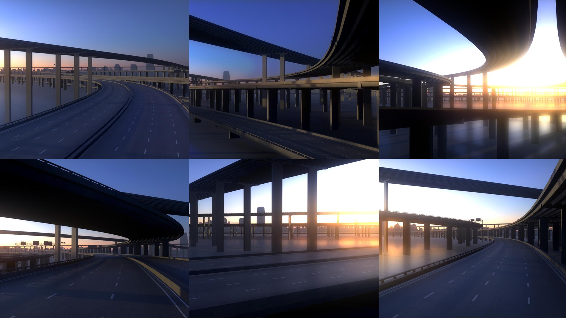 Freeway Collection 3D Model - TurboSquid 1916088