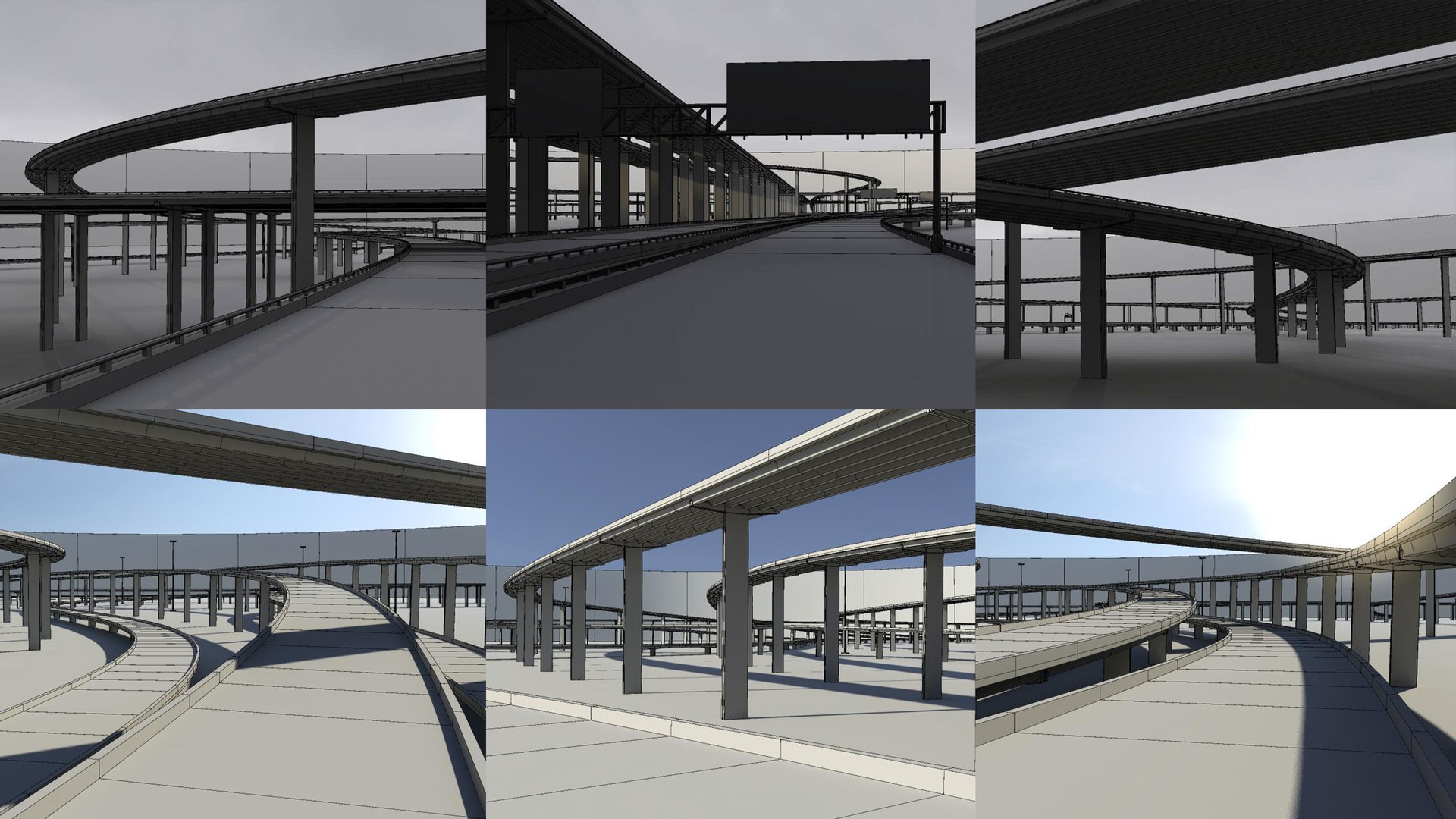 Freeway Collection 3D Model - TurboSquid 1916088