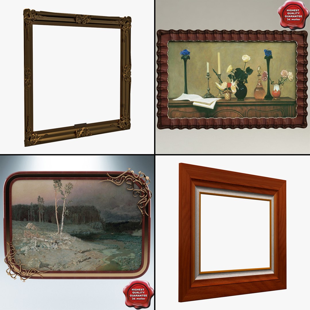 3d model picture frames v1
