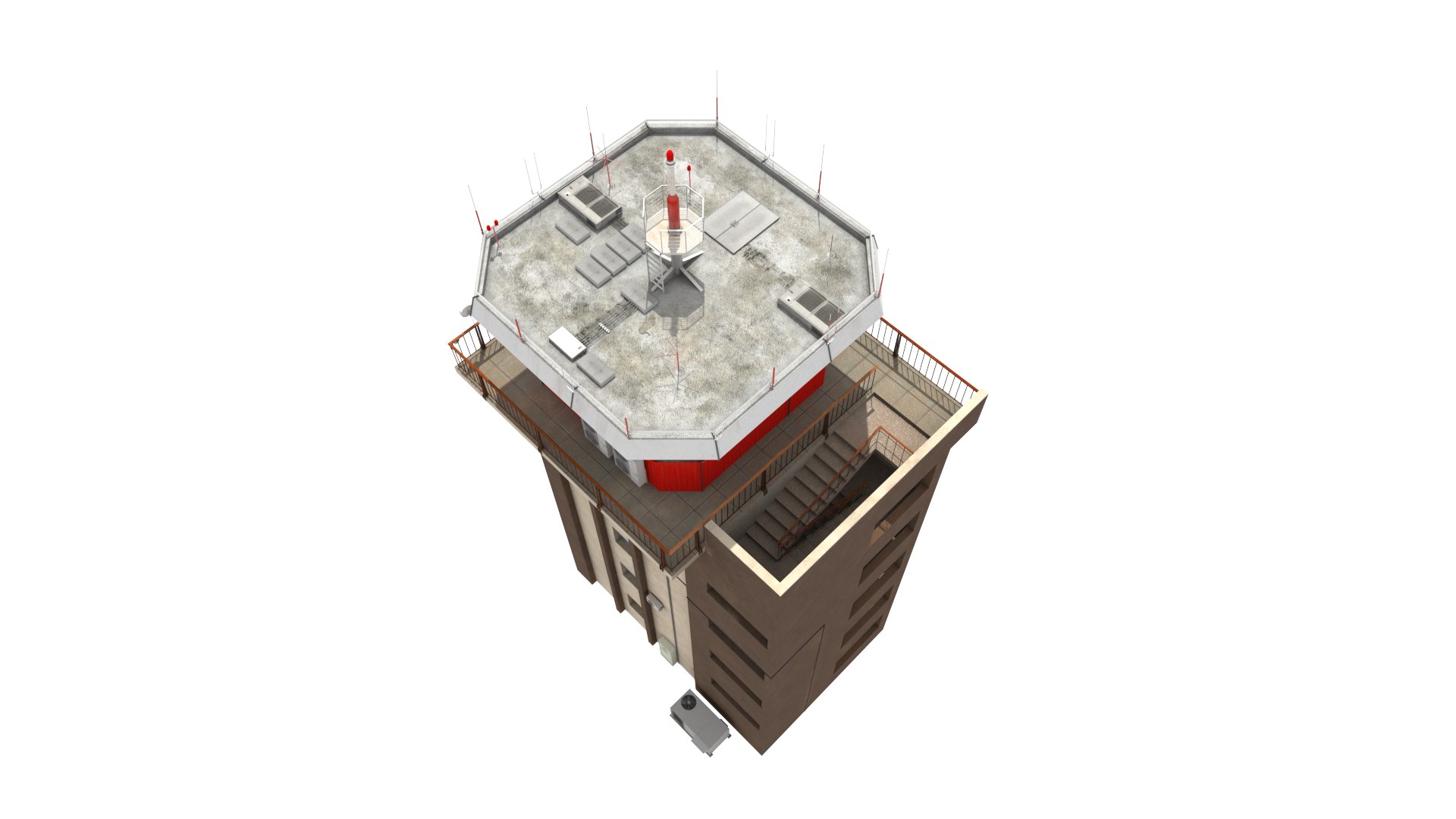 Air Traffic Control Tower 3D Model - TurboSquid 2112481