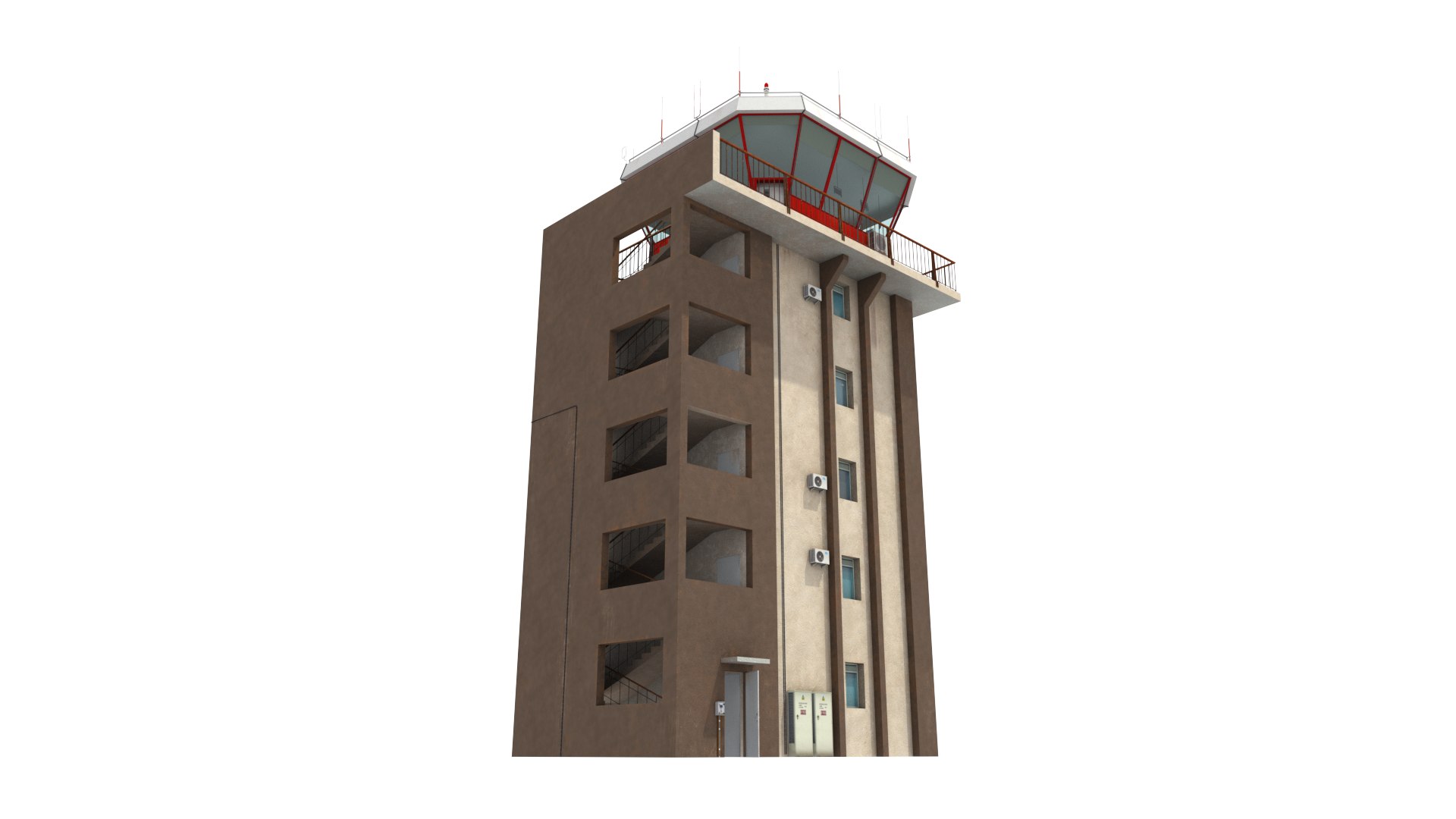 Air Traffic Control Tower 3D Model - TurboSquid 2112481