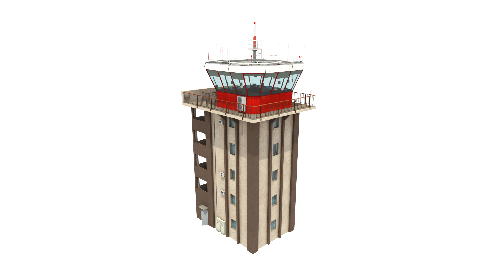Air Traffic Control Tower 3D Model - TurboSquid 2112481