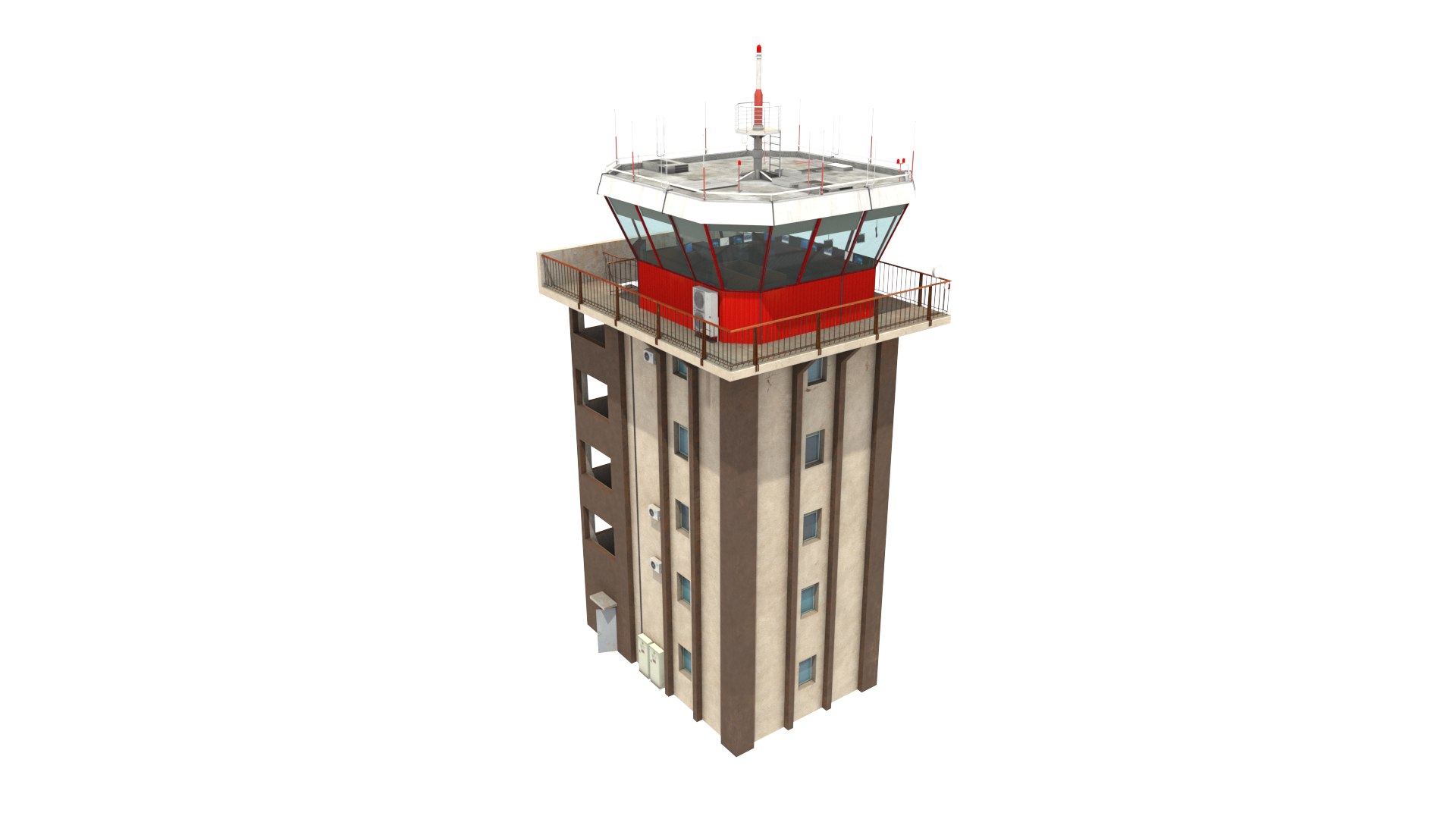 Air Traffic Control Tower 3D Model - TurboSquid 2112481