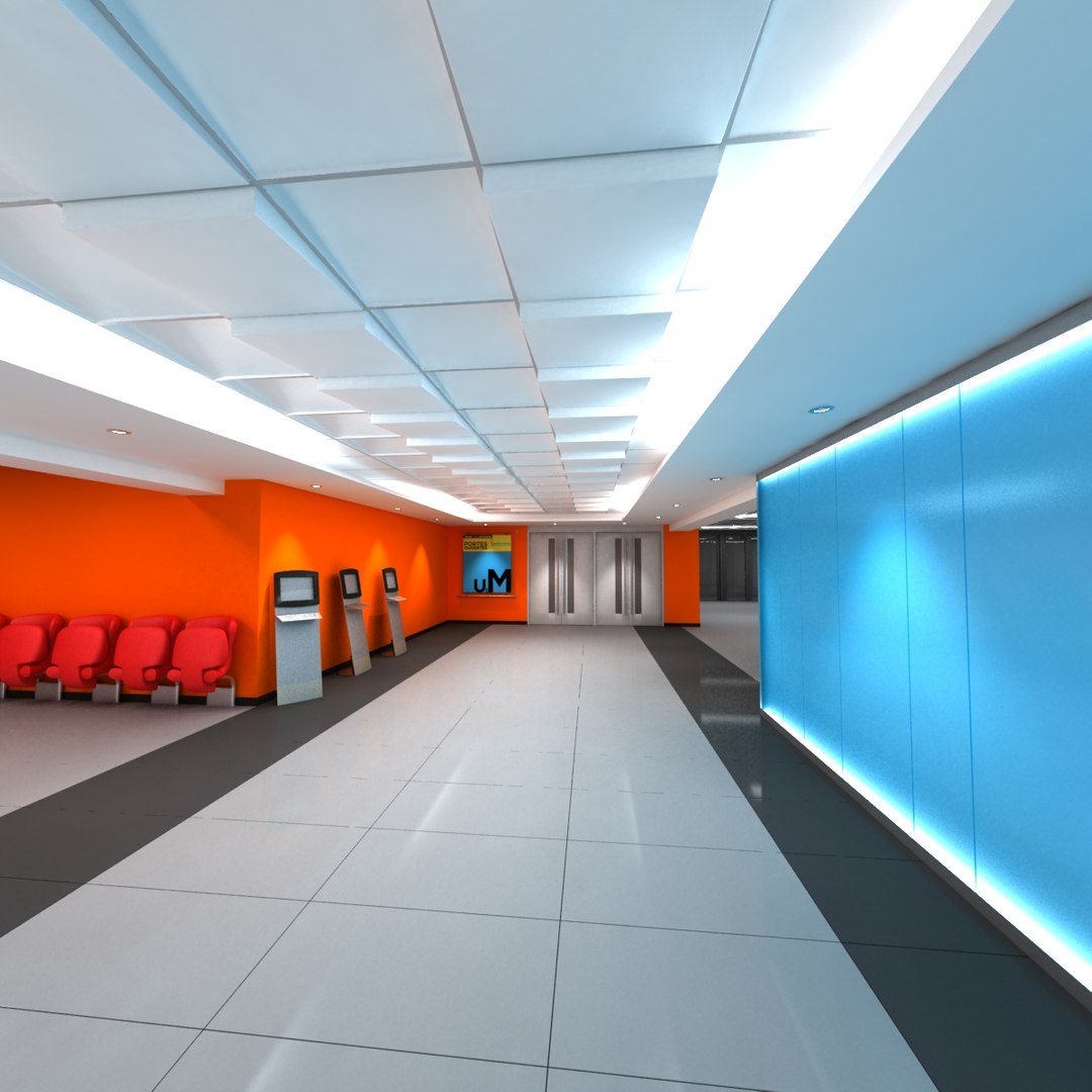 3dsmax Auditorium Entry Hall