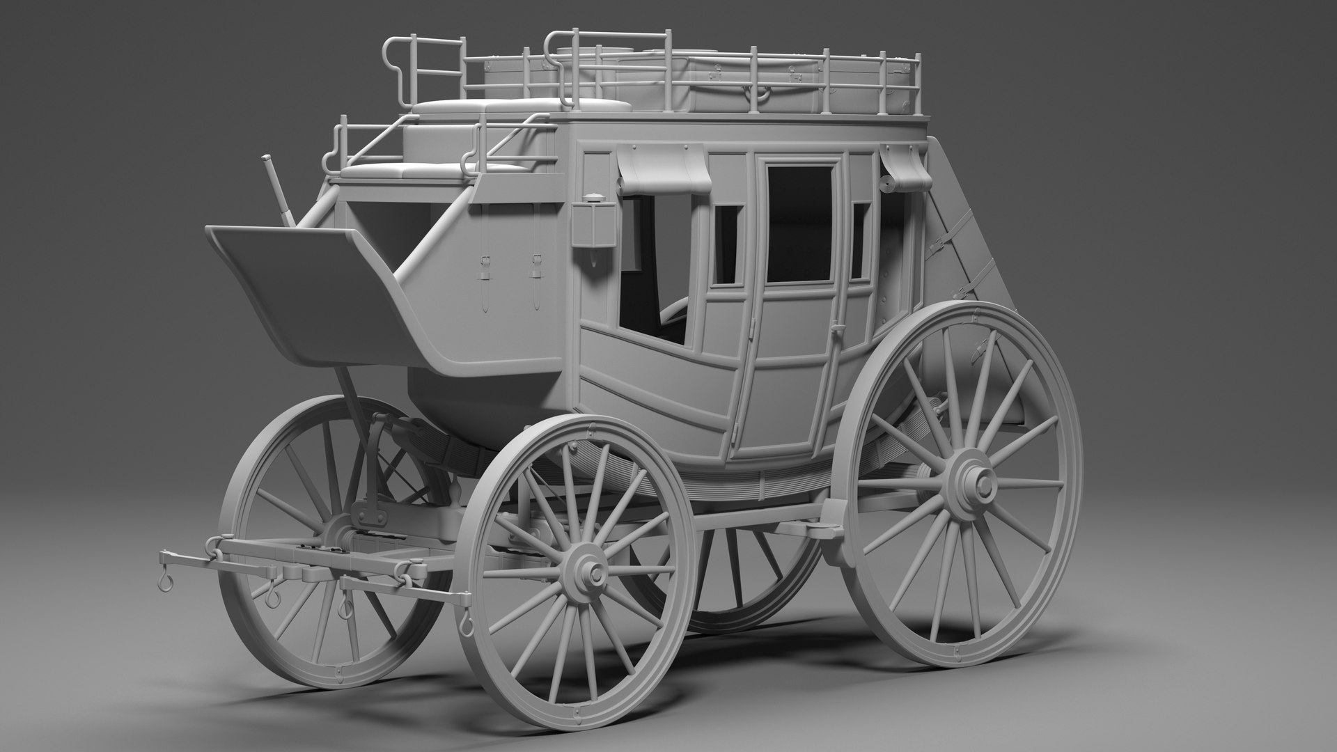 Stagecoach 3D Model - TurboSquid 2326589