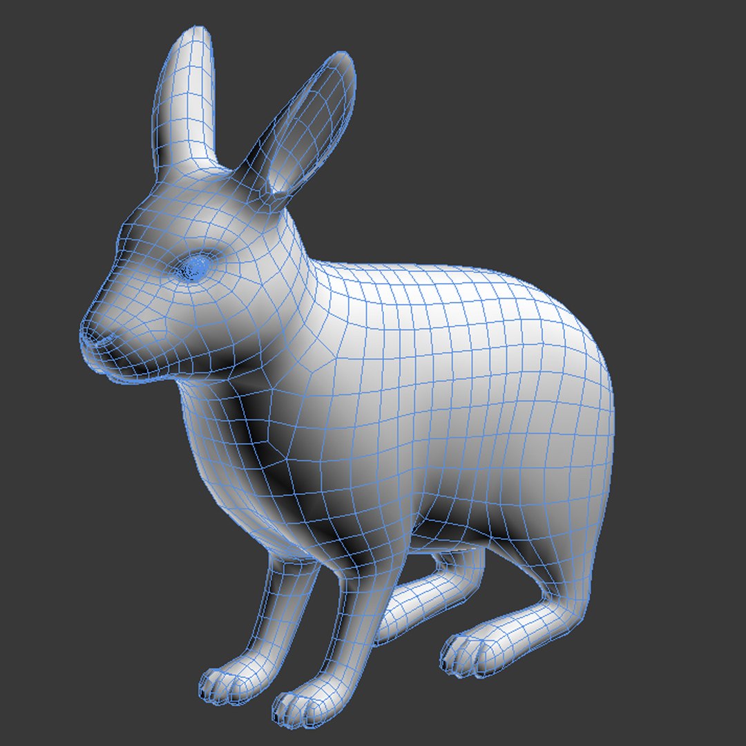 Brown Rabbit 3d Model