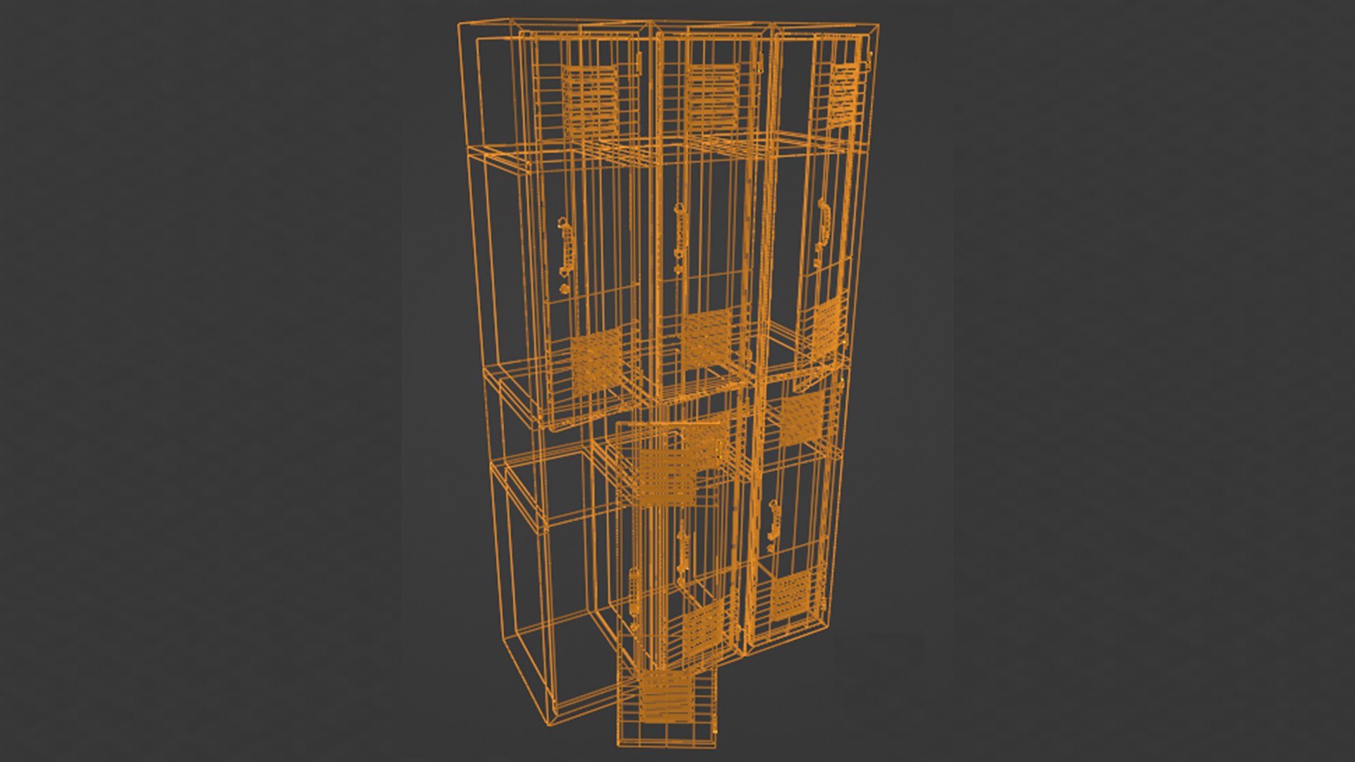 3D Rusty Broken Locker - TurboSquid 1958160