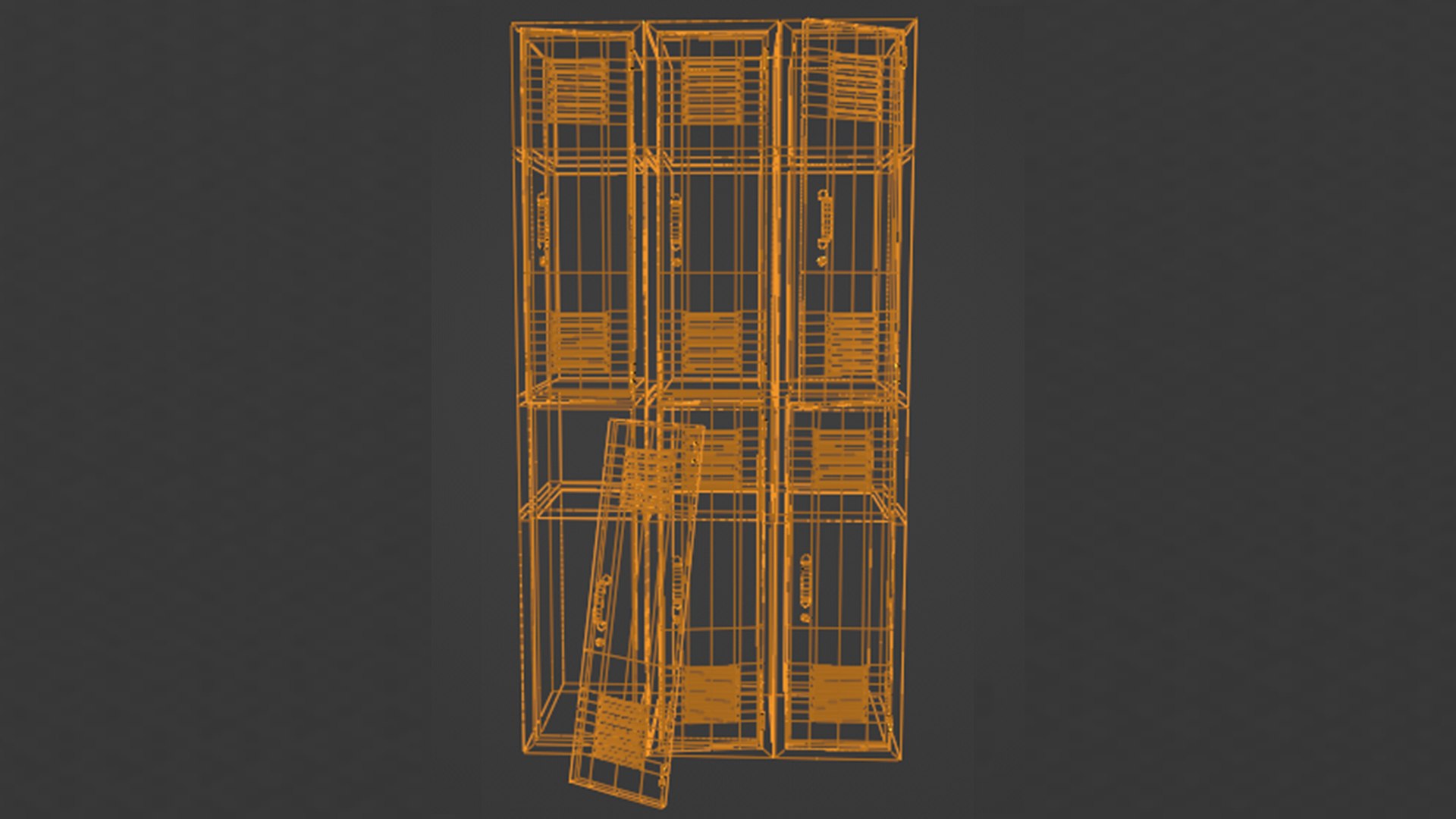 3D Rusty Broken Locker - TurboSquid 1958160